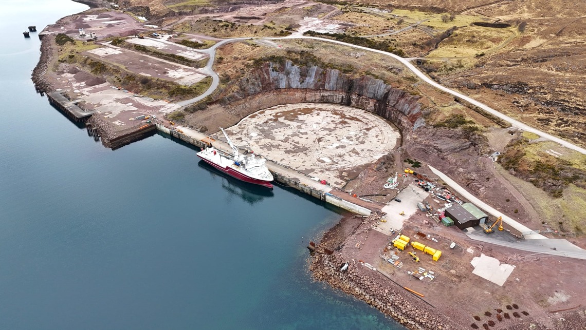 Casualty vessel arrives at Kishorn - Kishorn Port